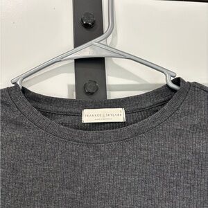 Tops | Frankee Skylarr Gray Longsleeve Top | Poshmark
